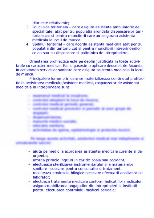 Referat: Activități specifice ale asistentului medical (#354041)