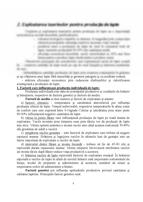 Referat: Tehnologia Exploatării Vacilor de Lapte (#354082)