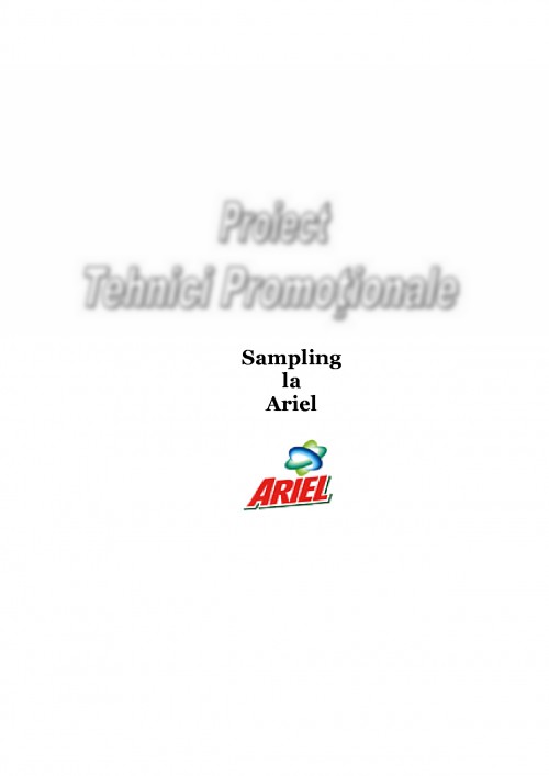 Referat: Sampling Ariel (#355609)