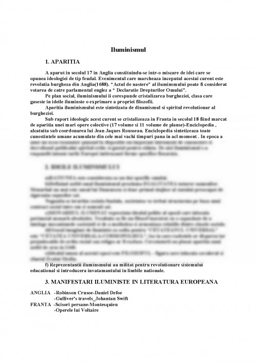 Referat: Curente Literare (#356459)