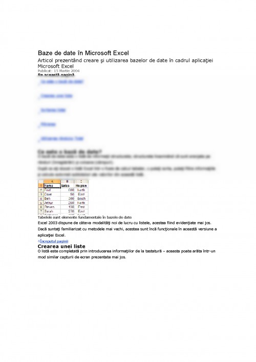 Referat: Baze de date în EXCEL (#356462)