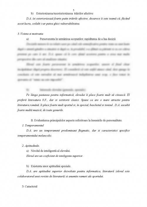 Referat: Fișă de caracterizare elev (#356935)