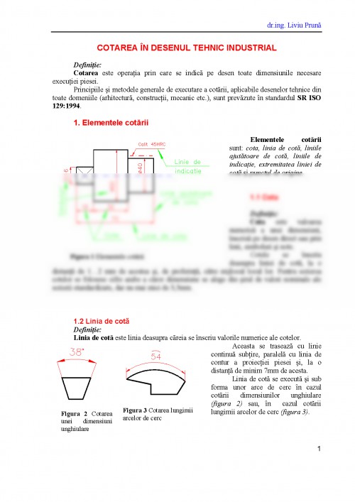 Curs: Cotarea în Desenul Tehnic (#358056)