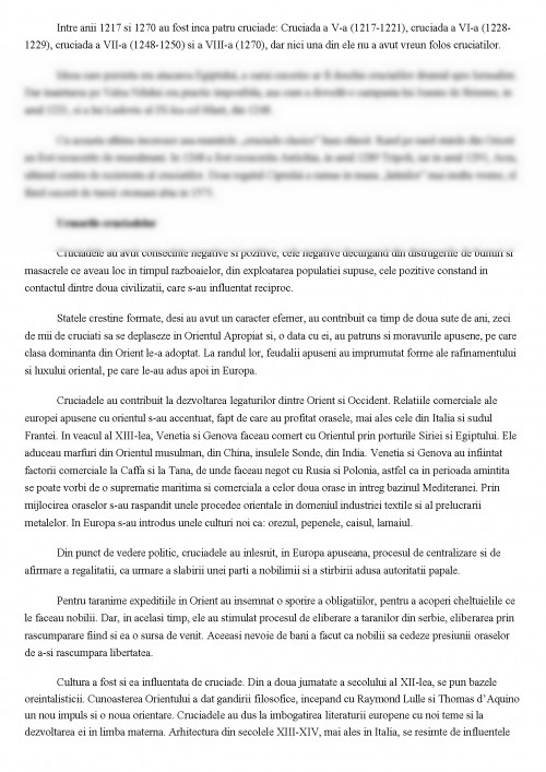 Referat: Cruciadele (#358251)