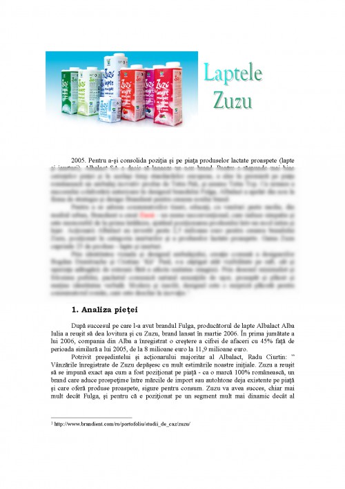 Referat: Lapte Zuzu (#358353)