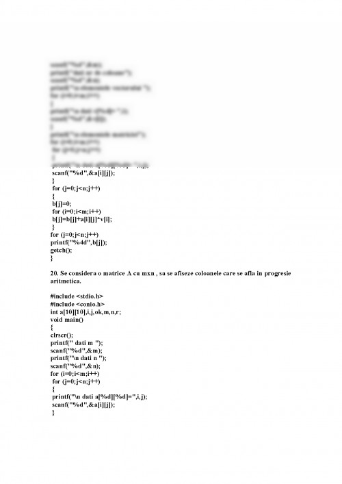 Laborator: 20 de Programe în Limbajul C (#358523)