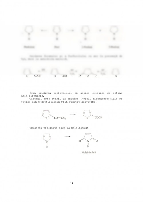 Referat: Heterocicli Aromatici cu un Inel cu 5 Atomi - Proprietăți ...