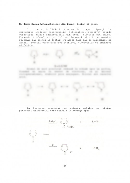 Referat: Heterocicli Aromatici cu un Inel cu 5 Atomi - Proprietăți ...