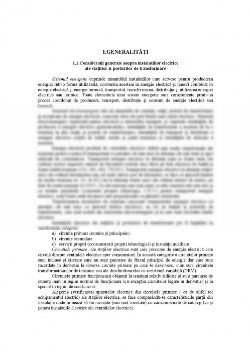 Curs: Stații și Posturi de Transformare (#359951)