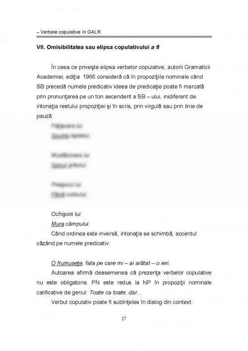 Referat: Verbele Copulative în GALR (#360918)