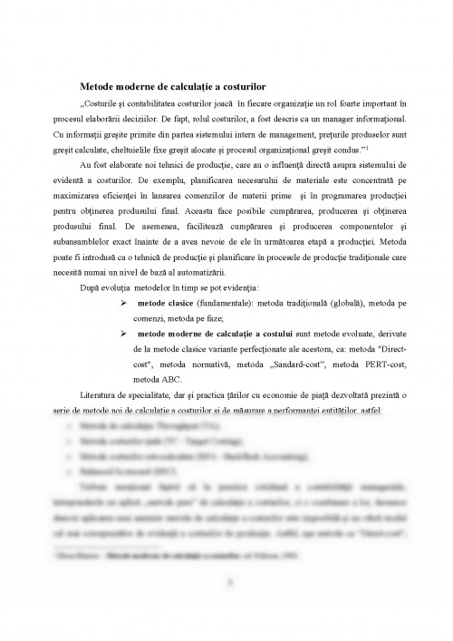 Referat: Metode Moderne de Calculație a Costurilor (#361012)