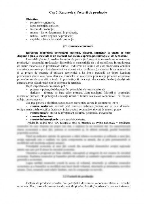 Curs: Resursele și Factorii de Producție (#361426)