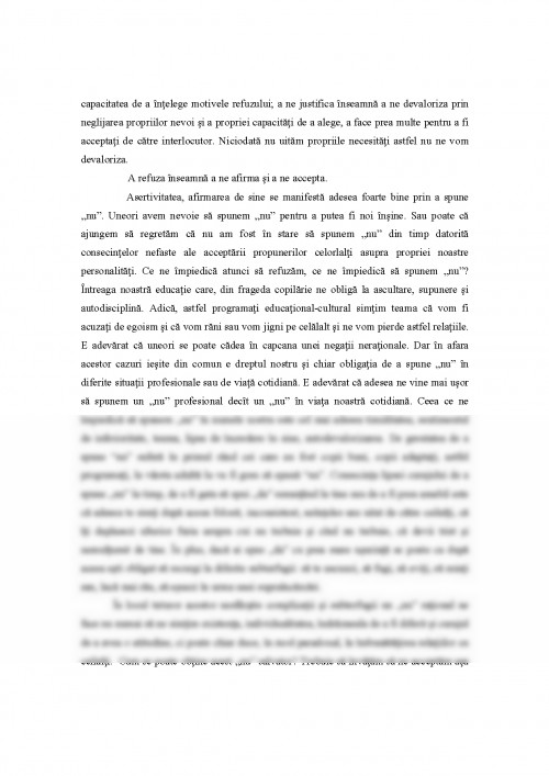 Referat: Formularea unui Refuz (#361793)