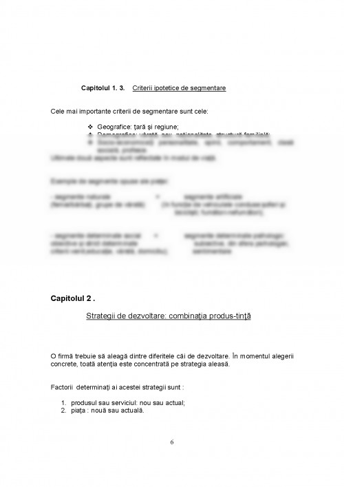 Referat: Identificarea segmentelor de piață și alegerea piețelor țintă ...