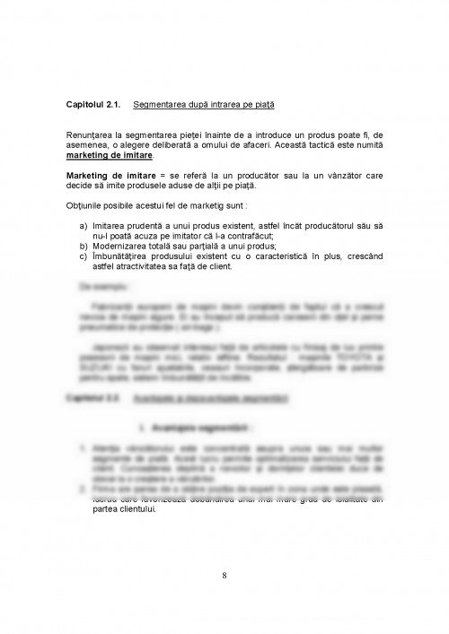Referat: Identificarea segmentelor de piață și alegerea piețelor țintă ...