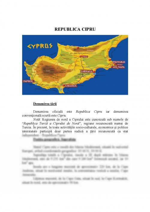 Referat: Republica Cipru (#362378)