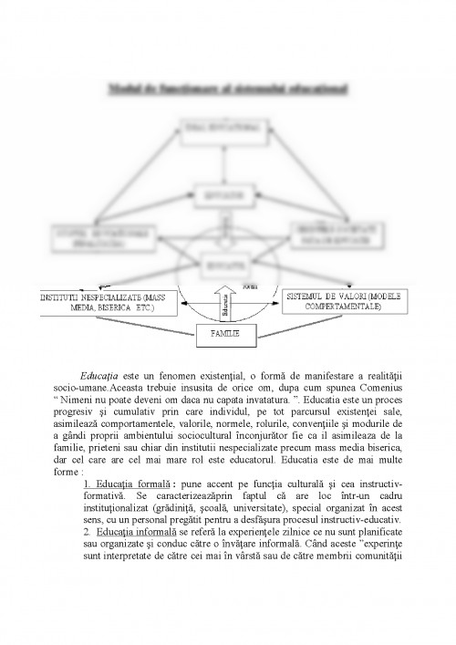 Referat: Modul de Funcționare al Sistemului Educațional (#362877)