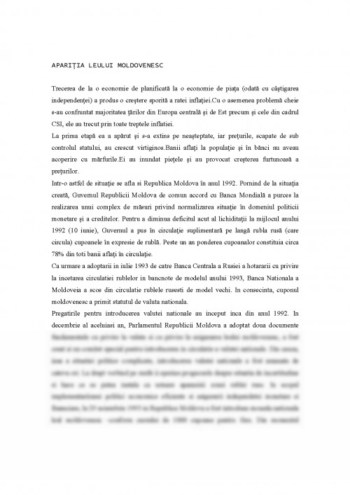 Referat: Apariția Leului Moldovenesc (#363458)