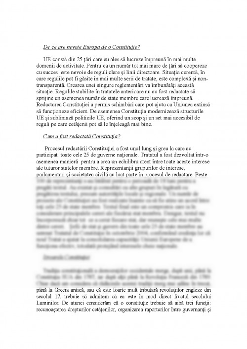 Referat: Tratate Fundamentale și Tratatul Constituțional (#364460)