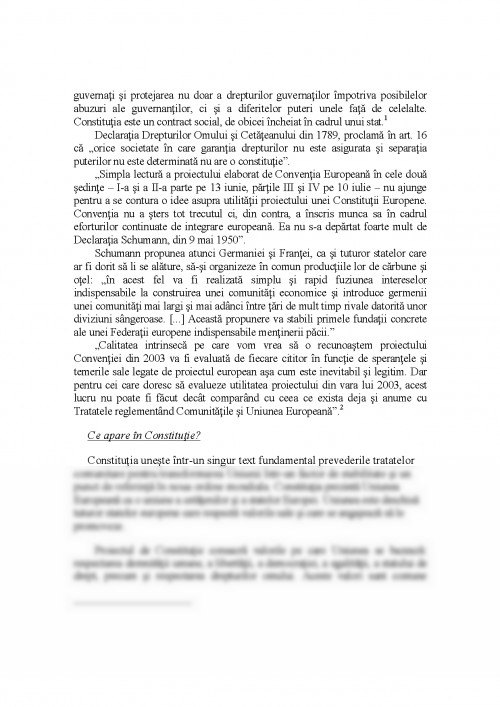 Referat: Tratate Fundamentale și Tratatul Constituțional (#364460)