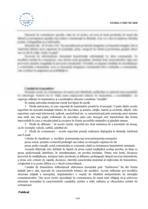 Curs: Teoria comunicării (#364586)