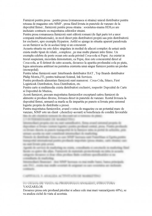 Referat: Exemplu Plan de Marketing (#364765)