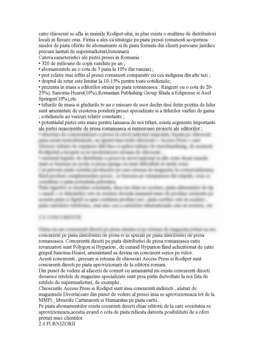 Referat: Exemplu Plan de Marketing (#364765)