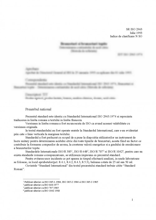 Referat: Standardul pentru brânzeturi și brânzeturi topite (#365135)