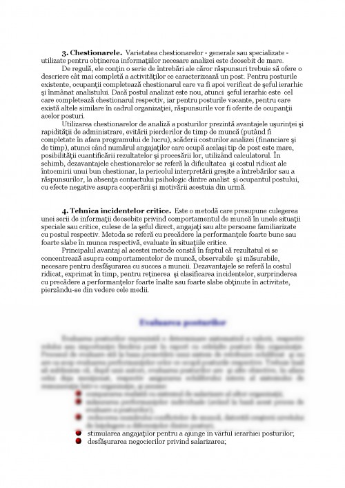 Referat: Analiza și Proiectarea Posturilor (#366732)