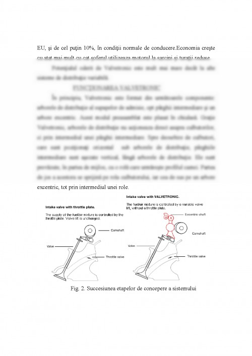 Referat: Distribuție variabilă - sistemul valvetronic (#367291)