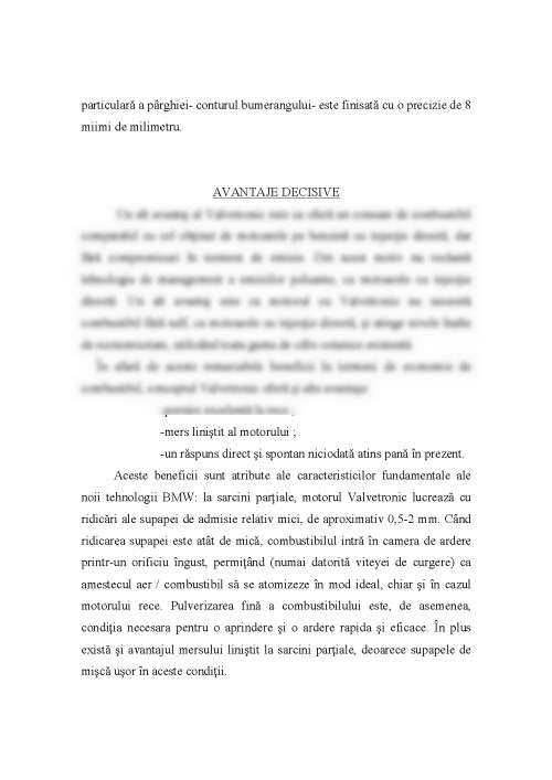 Referat: Distribuție variabilă - sistemul valvetronic (#367291)