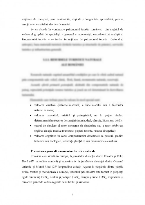 Referat: Potențialul Turistic al României și Formele de Turism ...