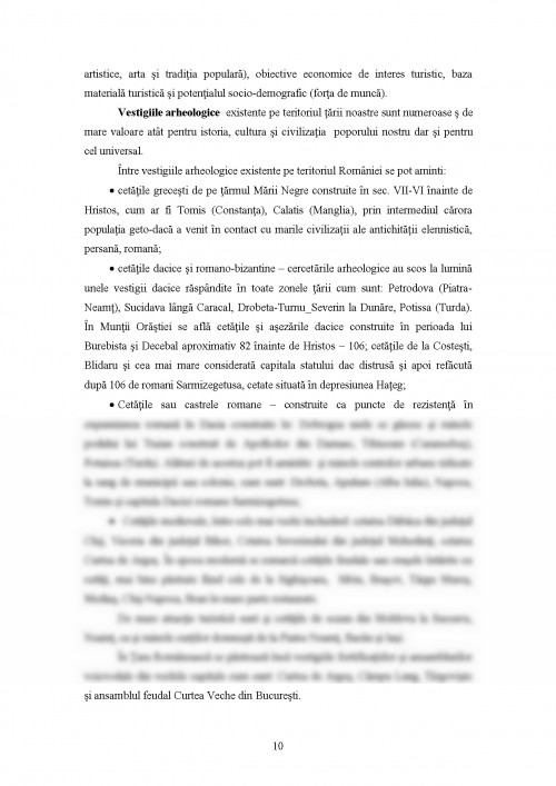 Referat: Potențialul Turistic al României și Formele de Turism ...