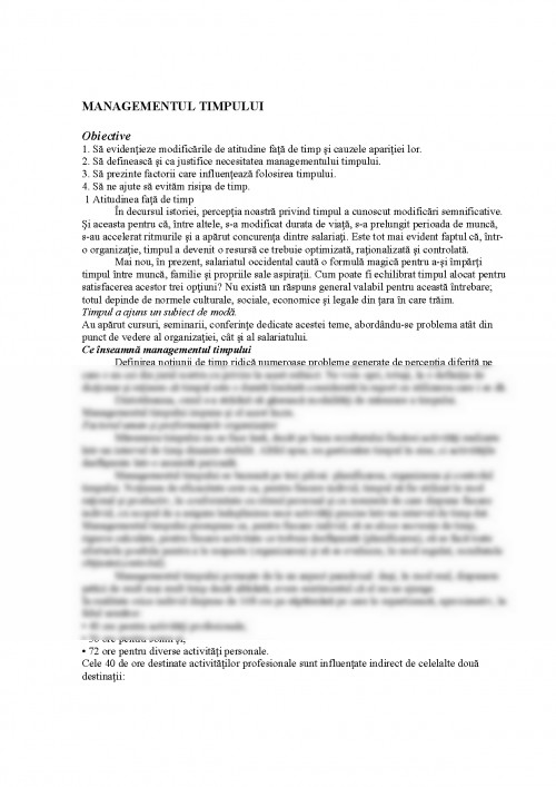 Referat: Managementul Timpului (#368324)