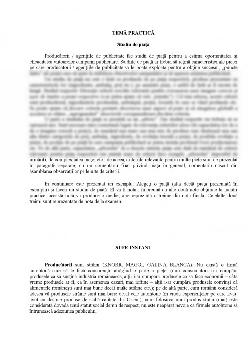 Referat: Studiu de piață - publicitate (#369143)