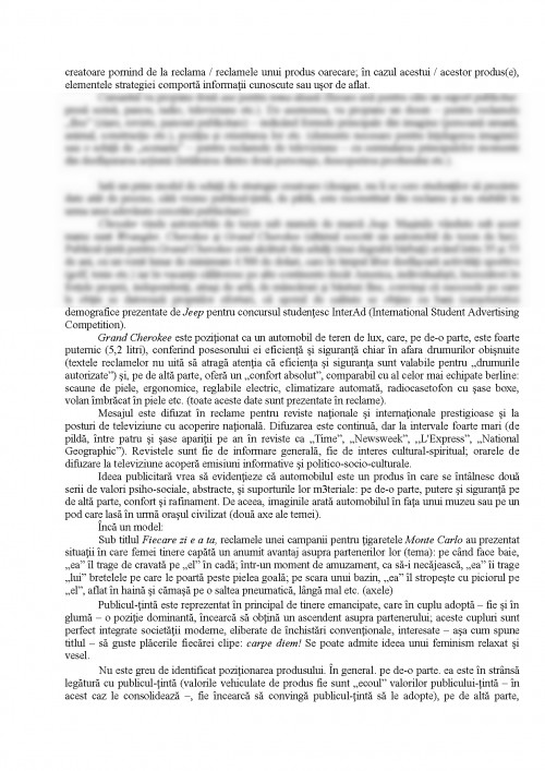 Referat: Studiu de piață - publicitate (#369143)