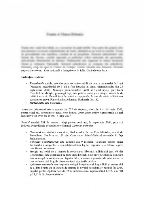 Referat: Franța și Marea Britanie (#369600)