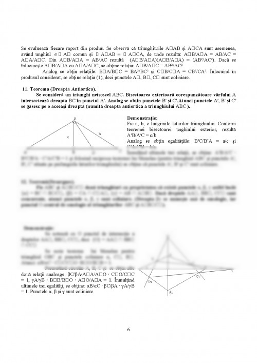 Referat: Teoreme clasice de geometrie plană (#371155)