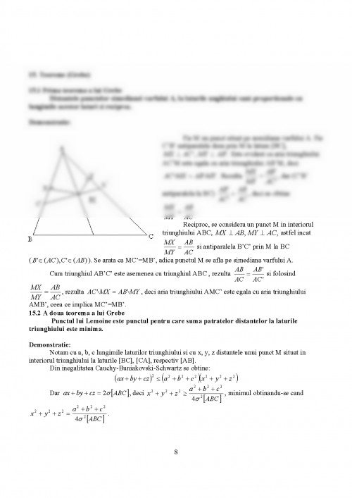 Referat: Teoreme clasice de geometrie plană (#371155)