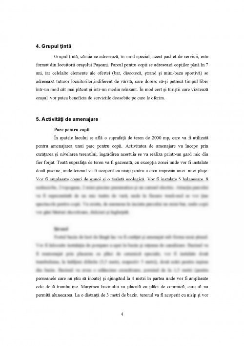 Referat: Proiect evaluare și amenajare turistică (#372255)