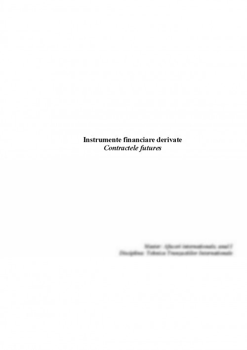 Referat: Instrumente Financiare Derivate (#372447)
