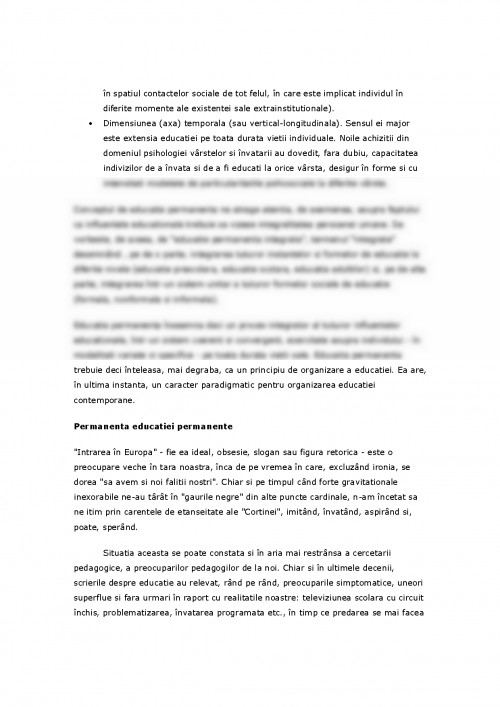 Referat: Educația permanentă (#372700)