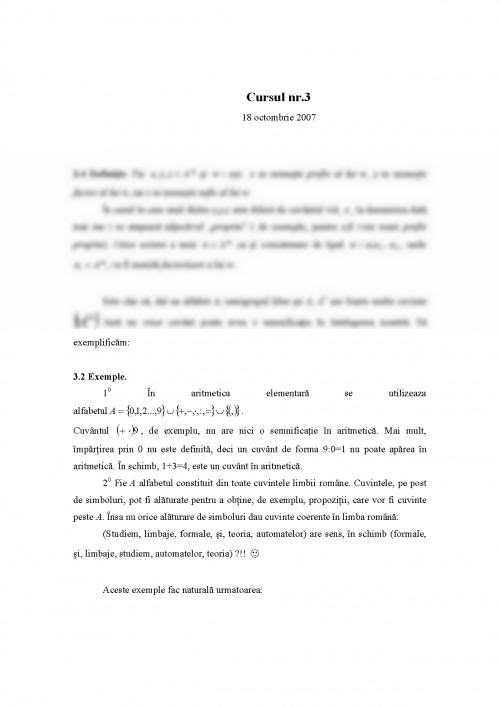 Curs: Limbaje Formale 3 (#372864)
