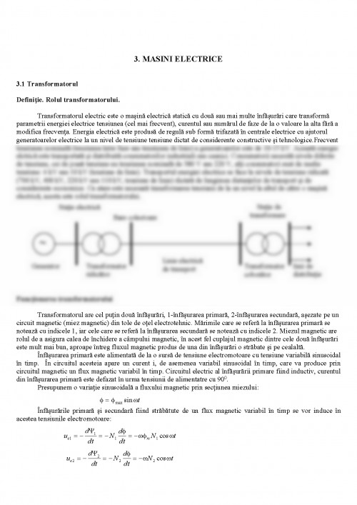 Curs: Transformatorul Electric (#372899)
