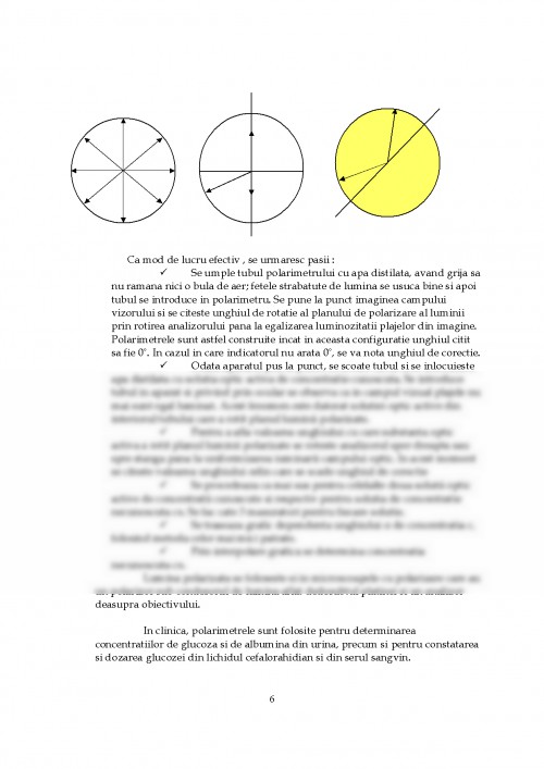 Referat: Determinare concentrației unei soluții optic active prin ...