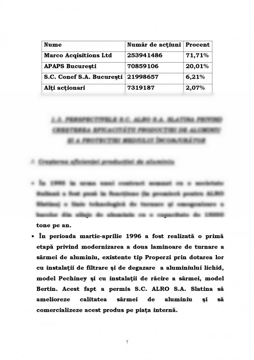 Referat: Plan de afacere Alro Slatina (#374706)