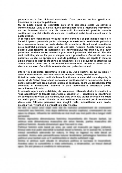 Referat: Arhetipurile și inconștientul colectiv (#376178)