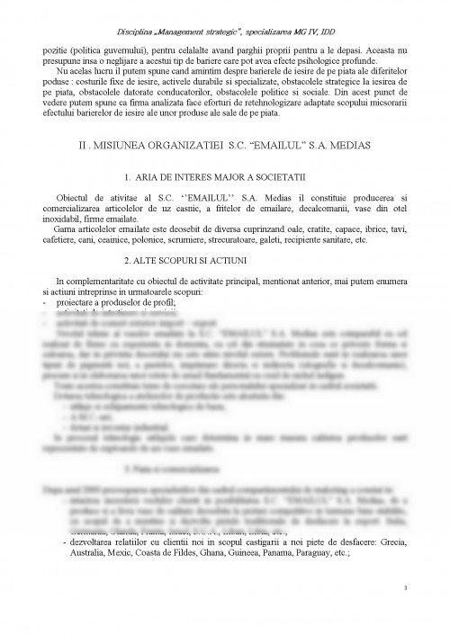 Referat: Agentul economic - emailul - SA Mediaș (#376724)