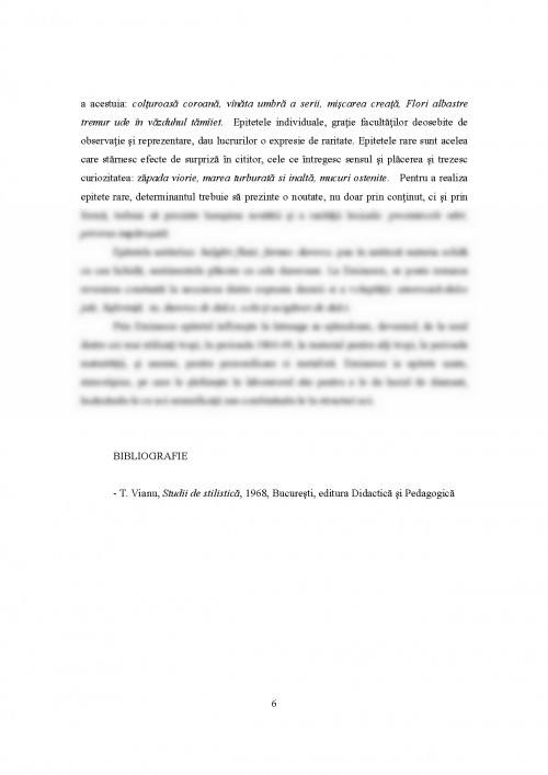 Referat: Epitetul Eminescian (#376760)