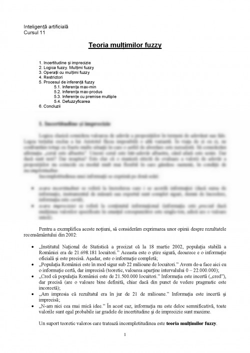 Curs: Teoria Mulțimilor Fuzzy (#377326)